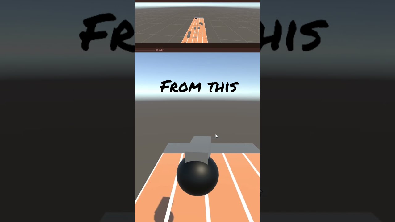 Endless runner game Prototype Day 1 made in unity