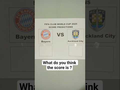 CRAZY SCORE?! Bayern vs Auckland Prediction: You WON'T Believe This! #bayernmunich #aucklandcity