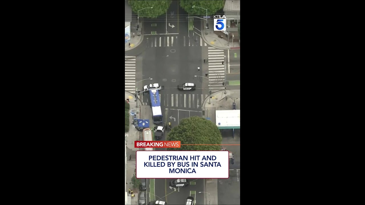 Pedestrian hit and killed by bus in Santa Monica #santamonica #breakingnews
