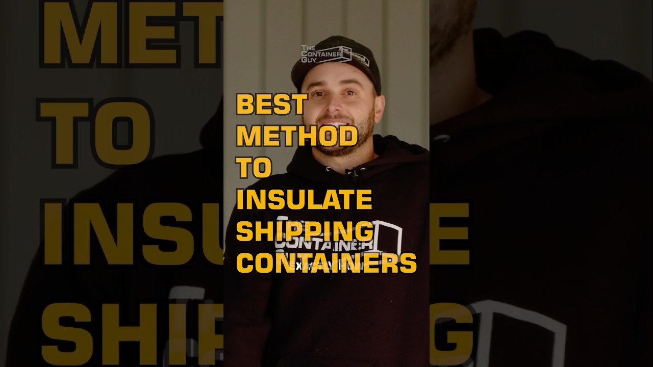 The only method you should use to insulate containers! #shippingcontainermods #insulation