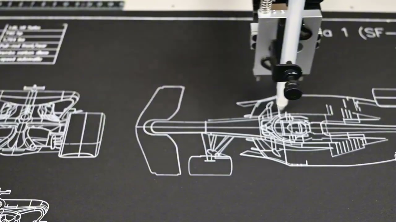 Formula 1 Car Plotter Art
