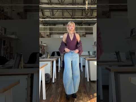 Iris in the #WeTheFree Eden High Slouchy Jeans #freepeople #ootd