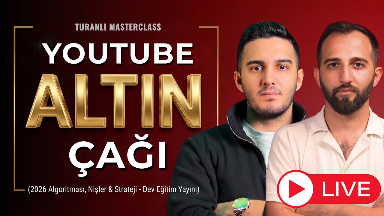 YOUTUBE 2026 MASTERCLASS: Algoritma, Nişler ve Strateji (A'dan Z'ye Full Eğitim)