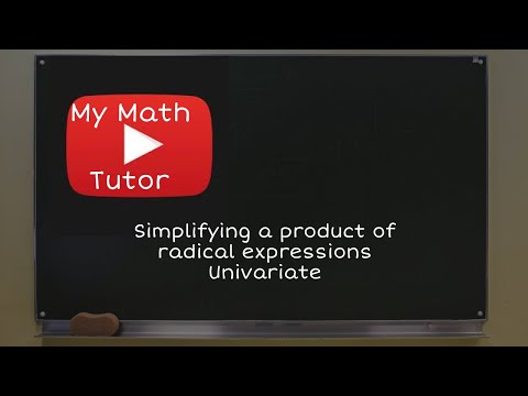 ALEKS | Simplifying a product of radical expressions: Univariate