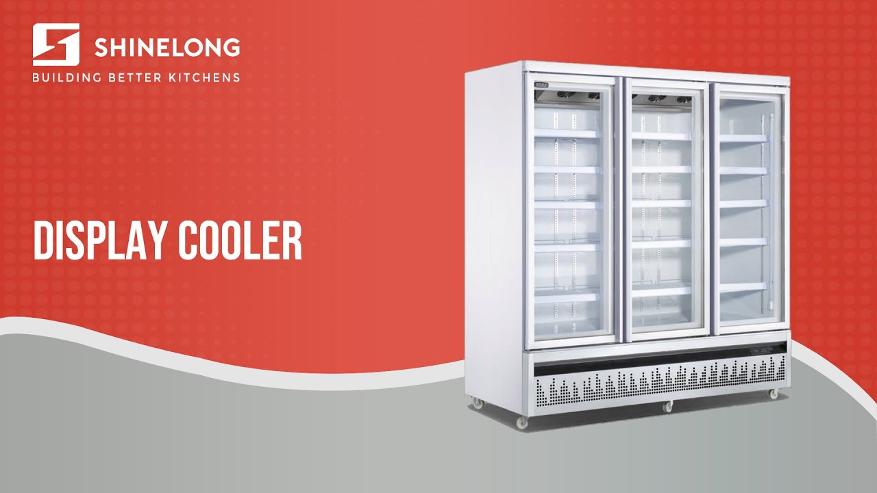3 door  display cooler/ Chiller   Beverage Refrigerator Showcase