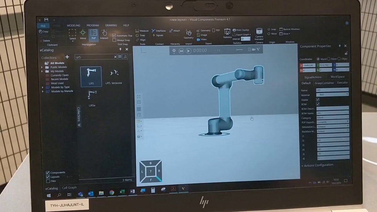 Visual Components OLP for Universal Robots
