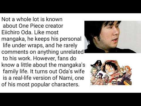 ONE PIECE's EIICHIRO ODA IS MARRIED TO A REAL-LIFE NAMI?!!