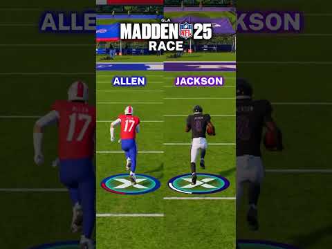 Josh Allen vs. Lamar Jackson Race | Madden 25 PS5