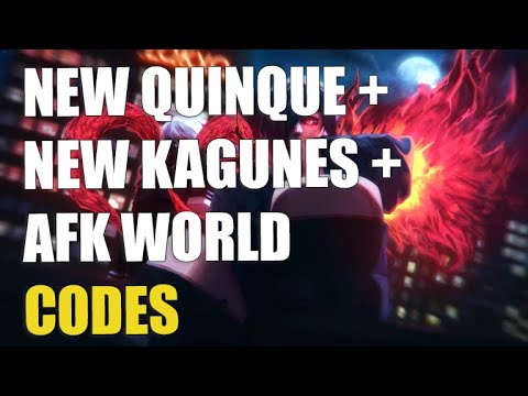 [NEW QUINQUE + NEW KAGUNES + AFK WORLD] GHOUL://RE CODES [ROBLOX]