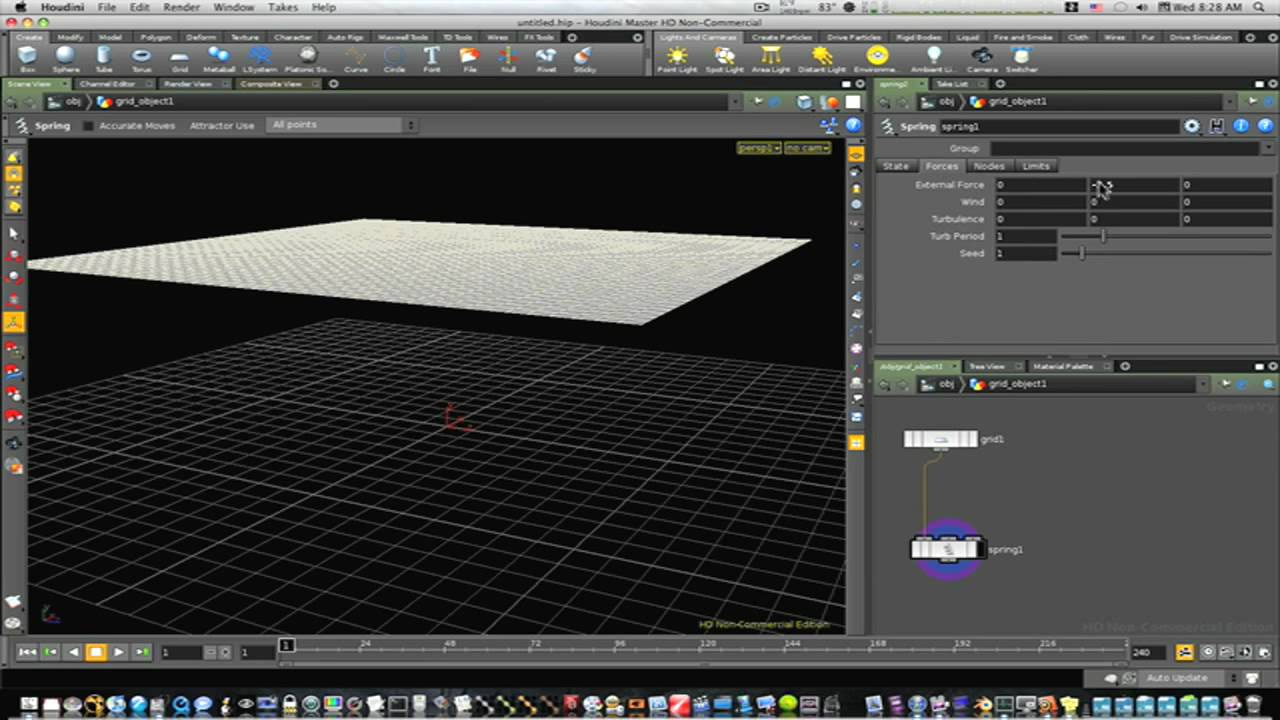 Houdini Cloth Tutorial: Part 1: Simple Cloth Simulation