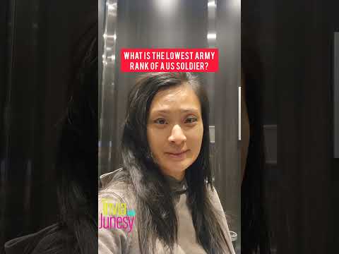 What is the lowest army rank of a US soldier?