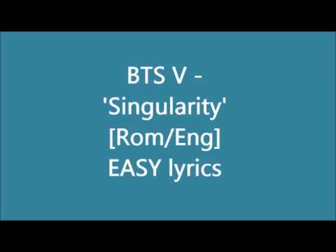 BTS V - "Singularity" Easy Lyrics