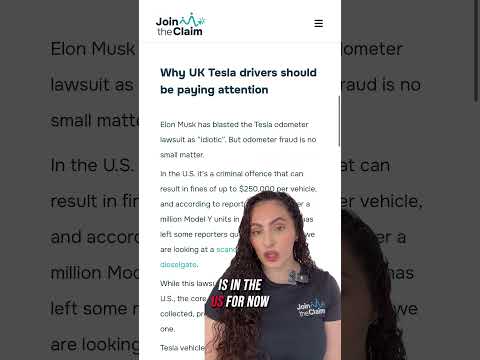 🚨 Tesla sued for odometer fraud – what UK drivers need to know