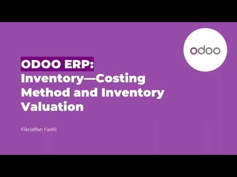 Odoo ERP: Inventory Costing Method & Valuation