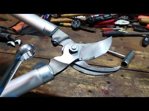 How To Sharpen PRUNING SHEARS / LOPPERS with A Dremel