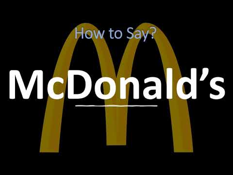 How to Pronounce McDonald’s? (CORRECTLY)