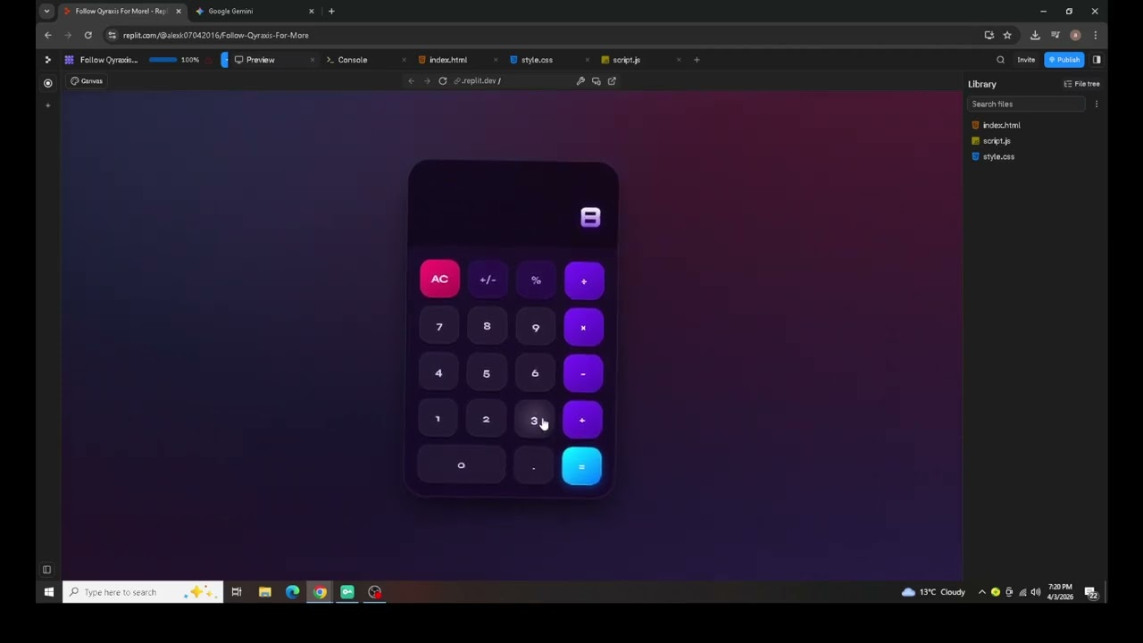 Basic Calculator coded in 15 Minutes! (Showcase / Coding Challenge Day One)
