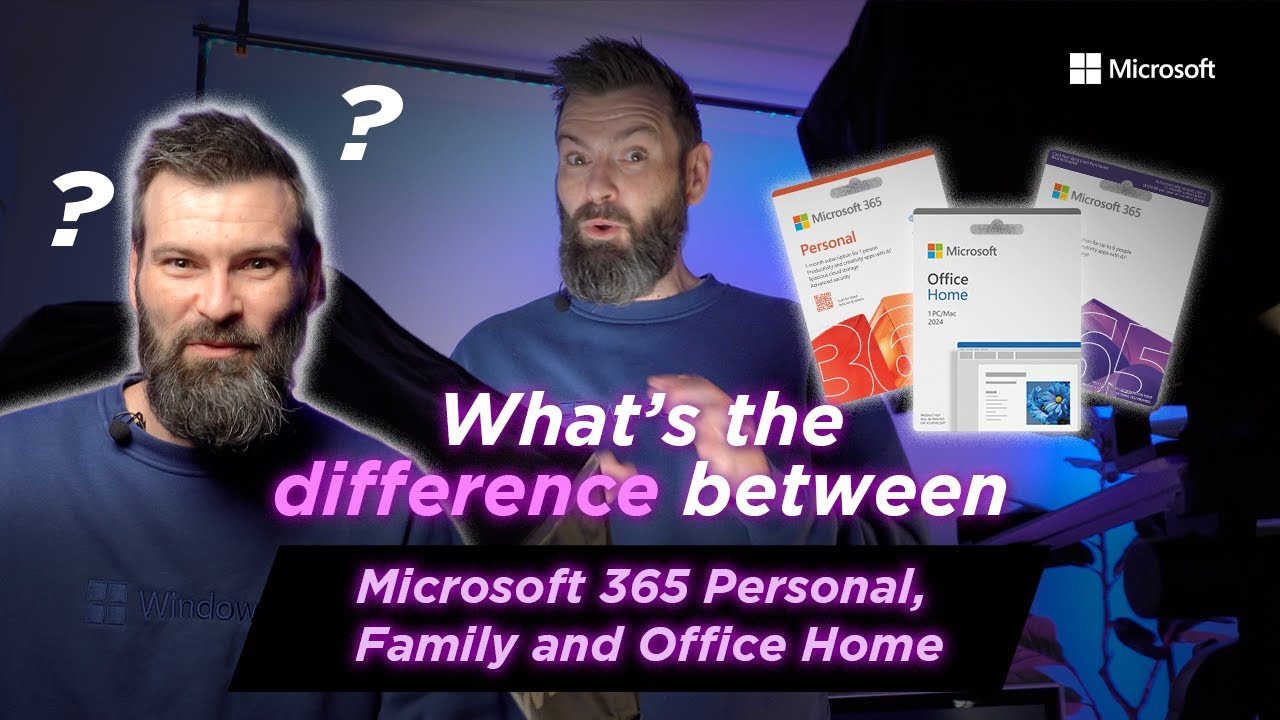 Microsoft 365 Personal vs Family vs Office Home, What's the difference?