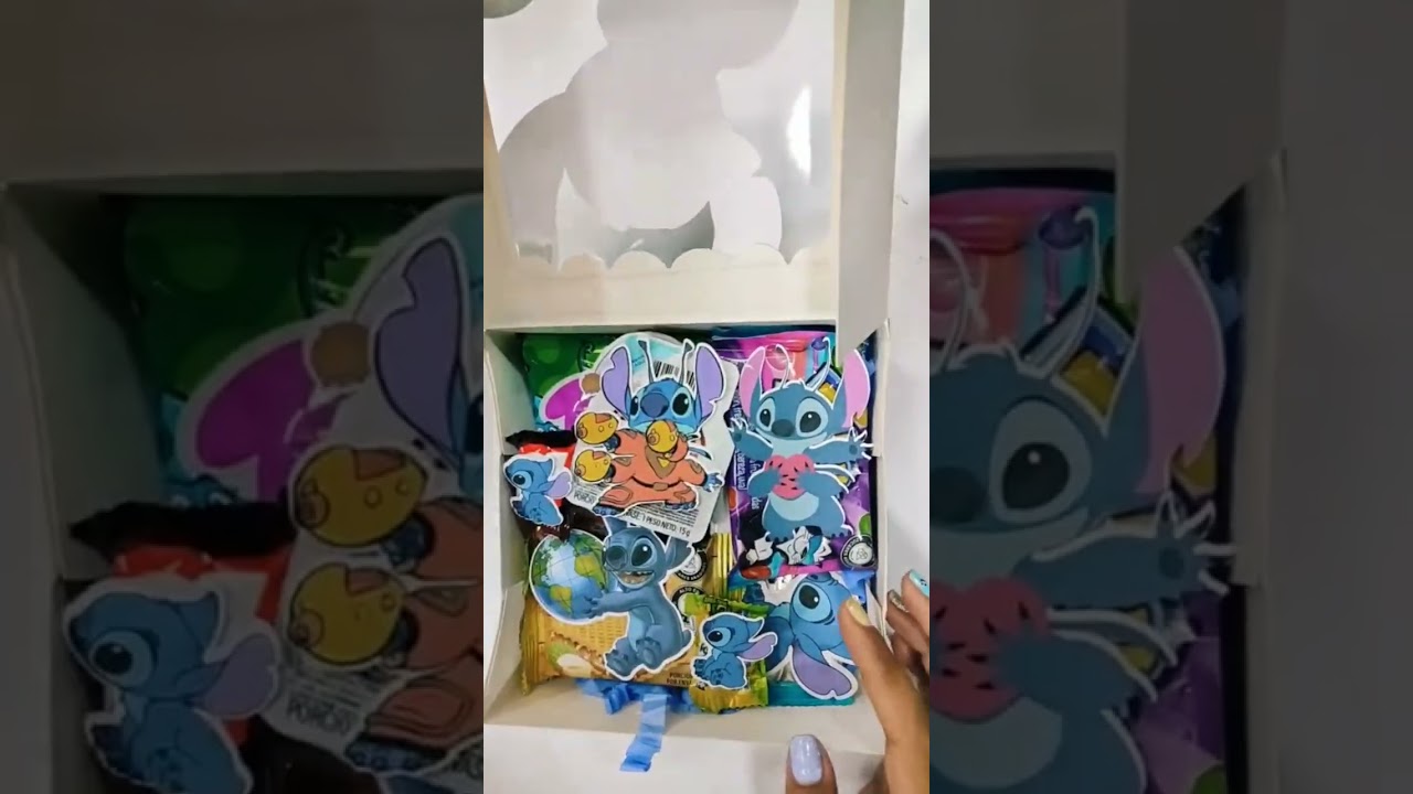 Caja dulcera (candy box) de stitch. #regalos #dulces #candies #regalodecumpleaños