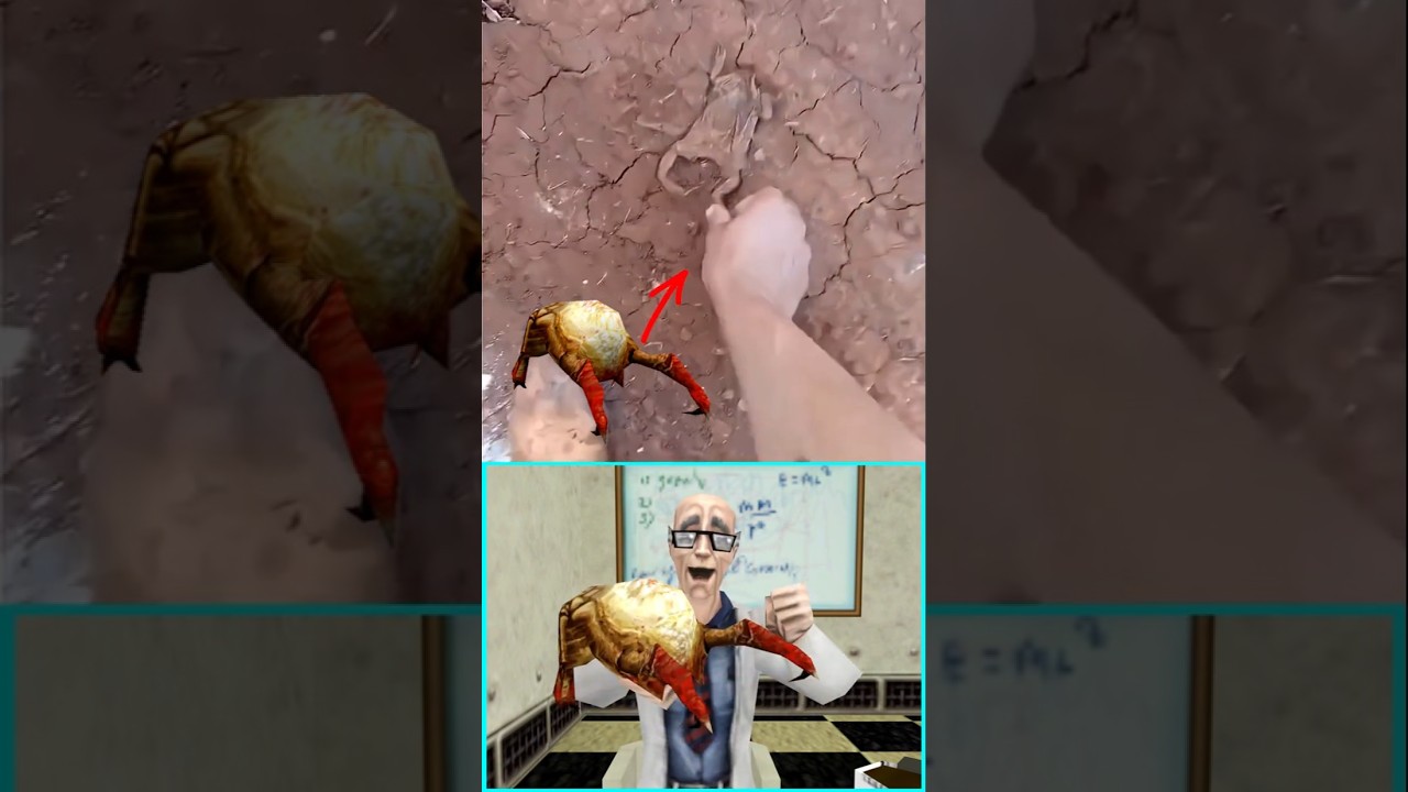 Headcrab = Proteína 😋🍗 #shorts #halflife