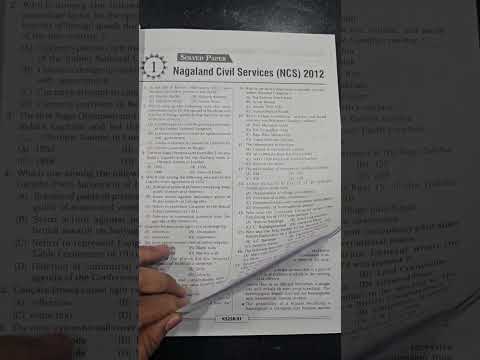 "Nagaland PSC Prelims PYQs (2012-2024) | Previous Year Solved Papers | NPSC Exam Preparation"