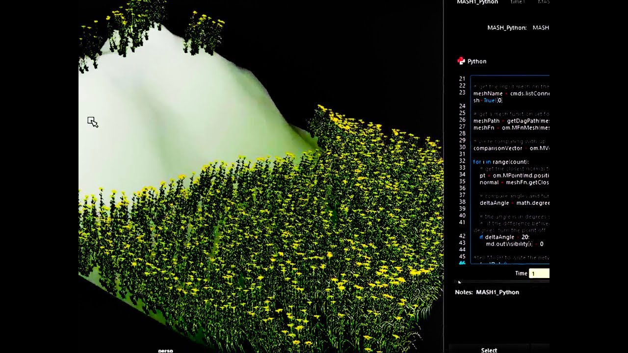 Maya 2018 - Python Scripts in Mash