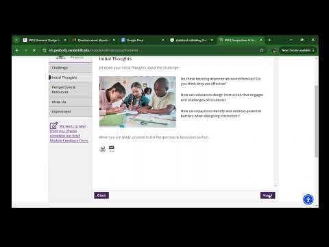 UDL Lecture/Tutorial