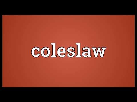 Coleslaw Meaning