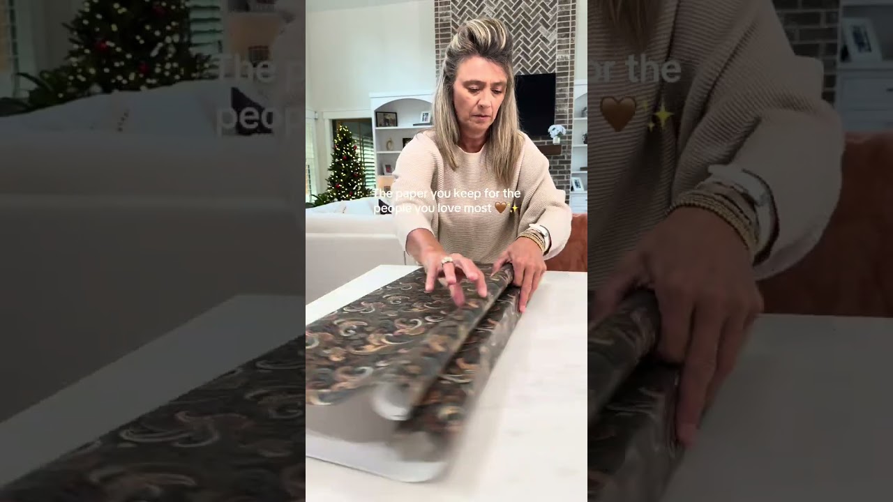 ASMR Gift Wrap ✨ Midnight Baroque | Satisfying Crinkles & Elegant Floral Designs