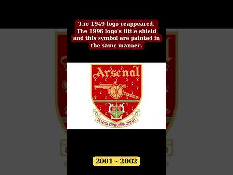 Arsenal Badge History #arsenal #football #shorts