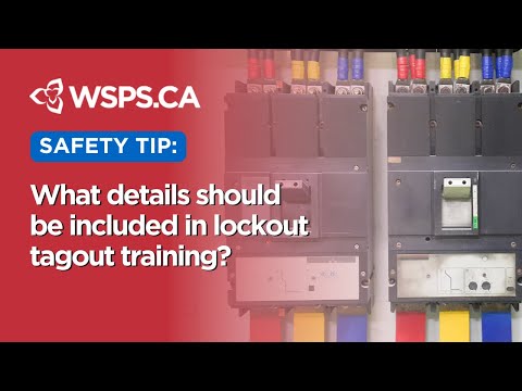 What details should be included in lockout tagout training?