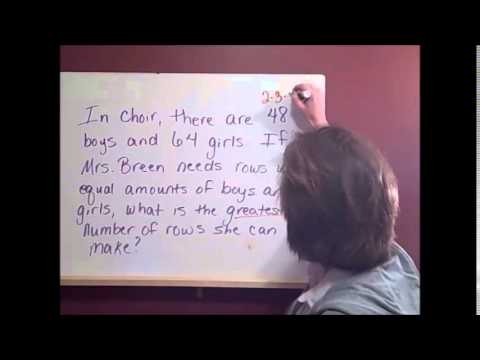 Word Problem GCF and LCM
