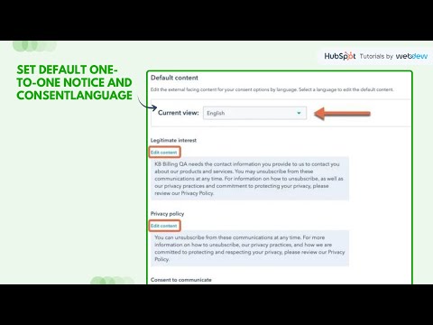 How-to set default notice and consent language for GDPR enabled forms, pop up forms, documents, etc
