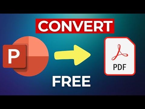 How to Convert PowerPoint to PDF Free | PPTX to PDF