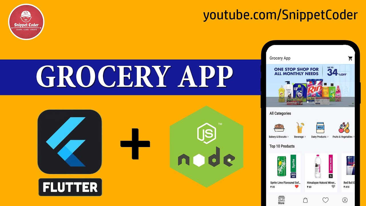 Grocery App - Flutter & NodeJS E-Commerce Series