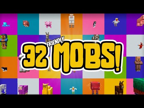 ALL MINECRAFT MOBS EXPLAINED - Part 1: PASSIVE MOBS