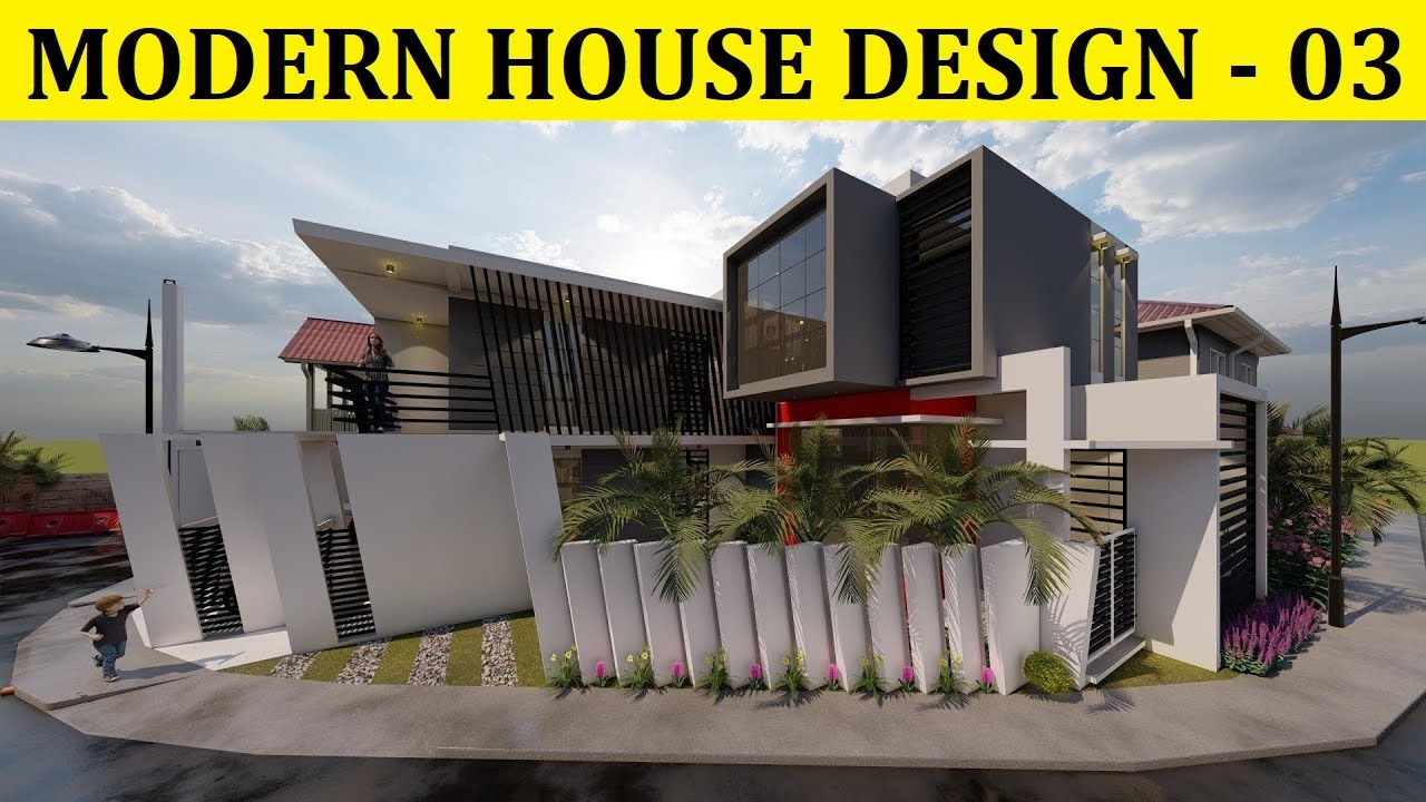 MODERN HOUSE DESIGN - 4D ANIMATION (003)