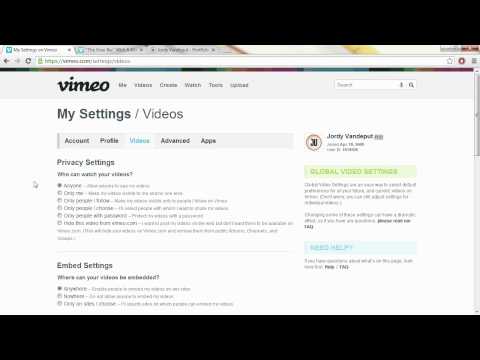 Vimeo for Pro Users: Your Profile