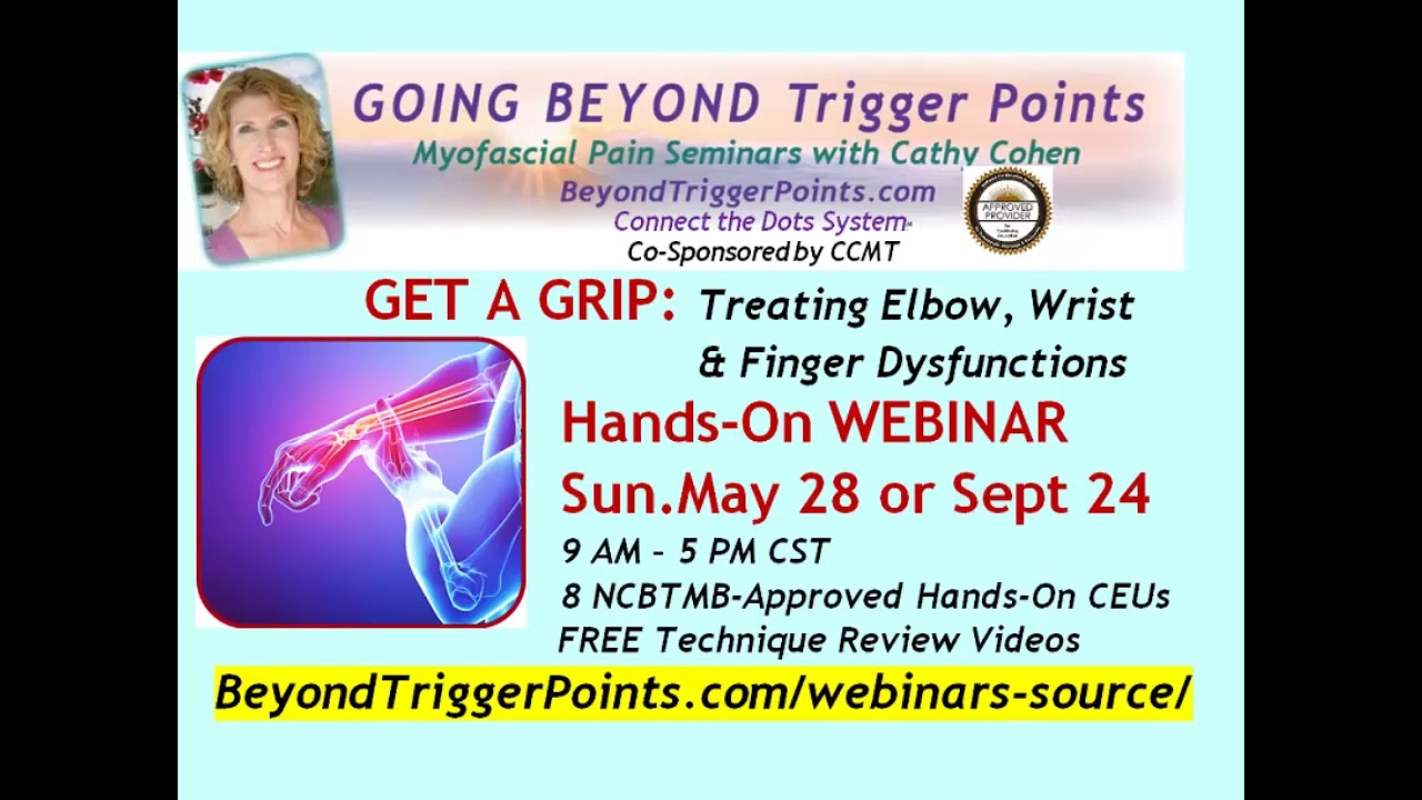 Supinator Trigger Point Tx Demo: GET a GRIP Webinar Sept 24 Beyondtriggerpoints.com/webinars-source