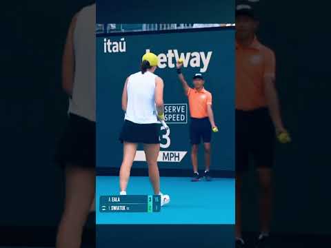 ALEX EALA FASTEST BREAK SERVE AGAINST IGA SWIATEK WORLD #2 | MIAMI OPEN