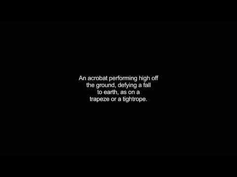 aerialist video Dictionary meaning and pronunciation
