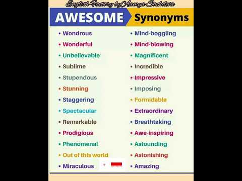 Awesome | Synonyms | English Factory | Aamya Sachdeva