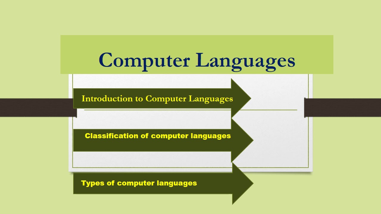 PPT presentation on Topic - Computer Languages