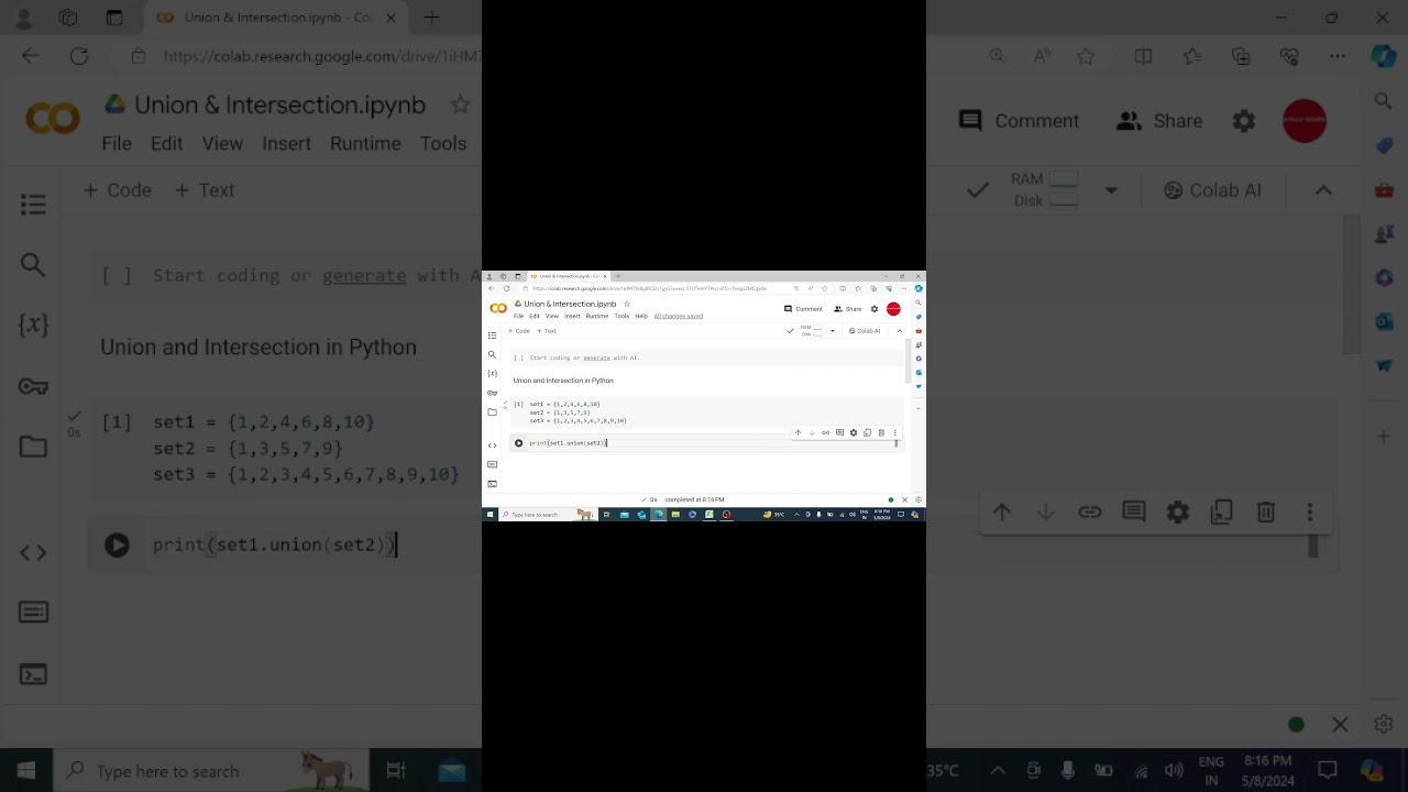 Union and Intersection in Python | Day 6 | Python Tutorial