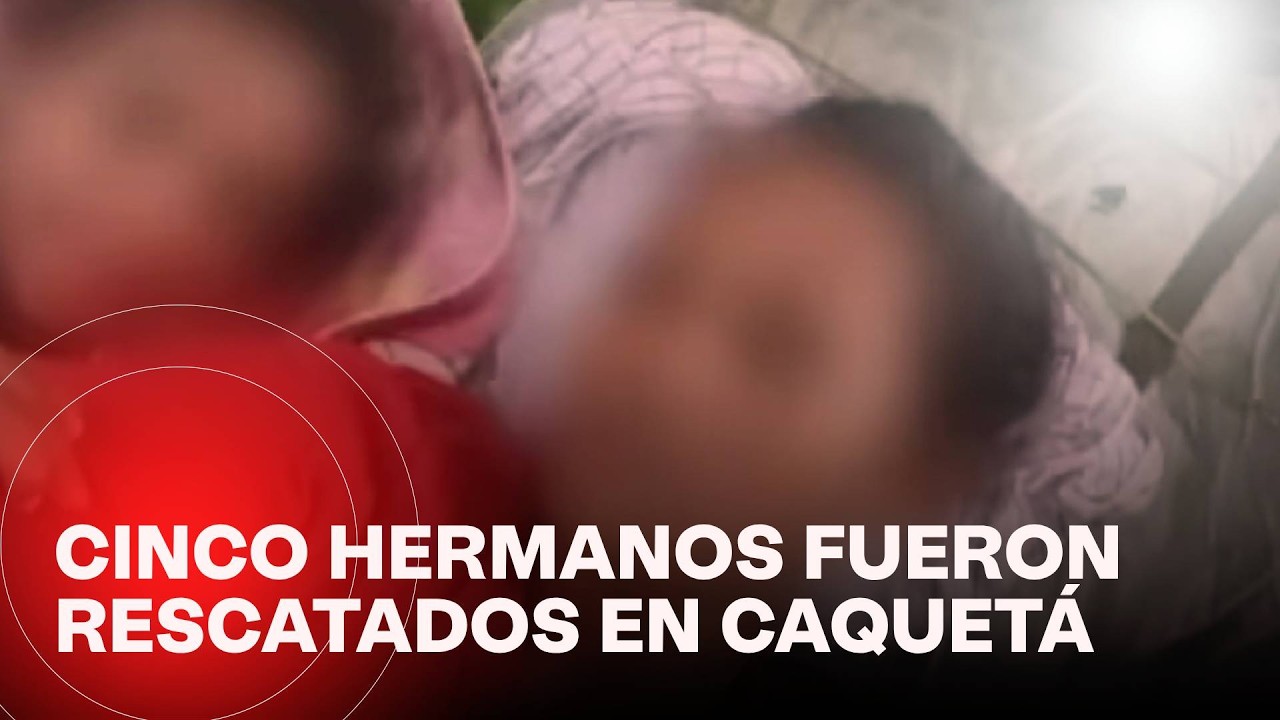 Five siblings were rescued after their parents were kidnapped by dissidents from 'Calarcá'