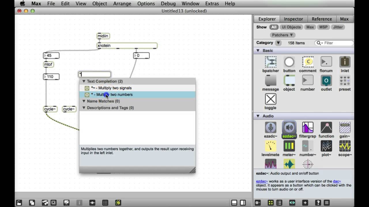 MAX MSP V6 Soft Synth Demo 2 - Additive synth