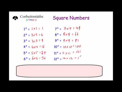 Square Numbers - Primary