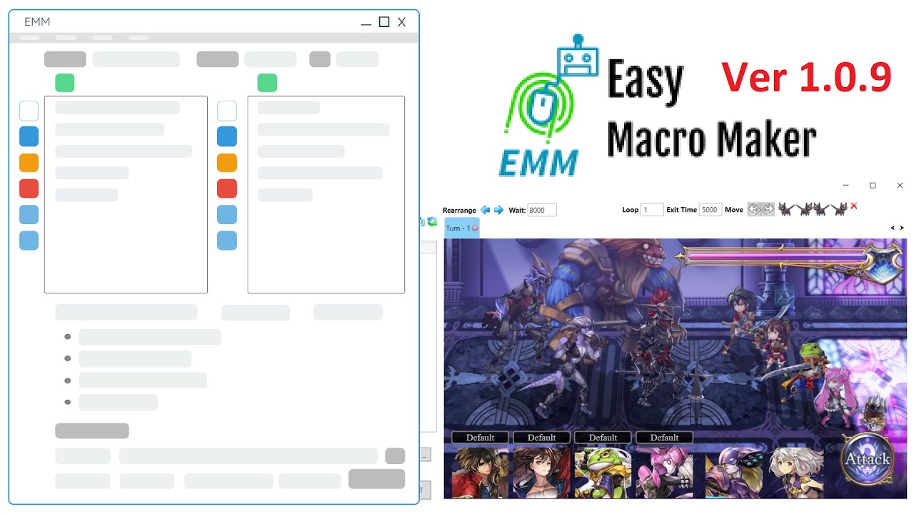 EMM (Easy Macro Maker) - Ver 1.0.9 Update - BlueStacks, LDPlayer, Mobile support and more