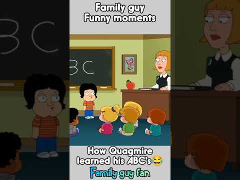 How Quagmire learned his ABC's 😂😬 #shorts #familyguy