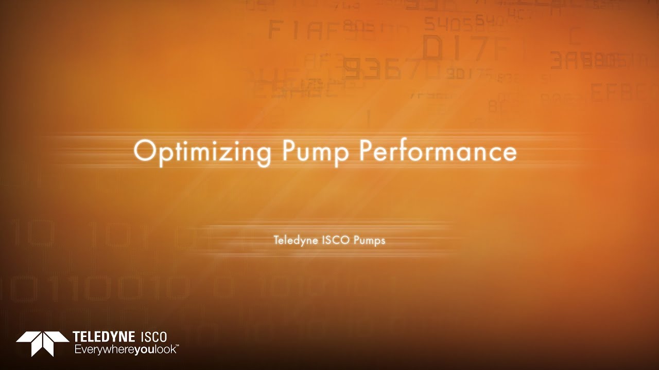 Optimizing Pump Performance